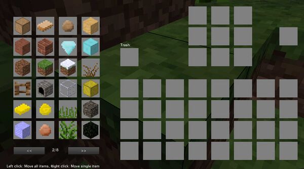 Inventory menu/fr - Minetest